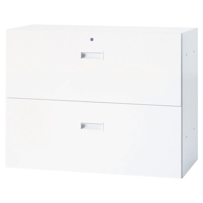 「IC システムキャビネット 2段ラテラル 下置用 H702 IC-0907L2」井上金庫