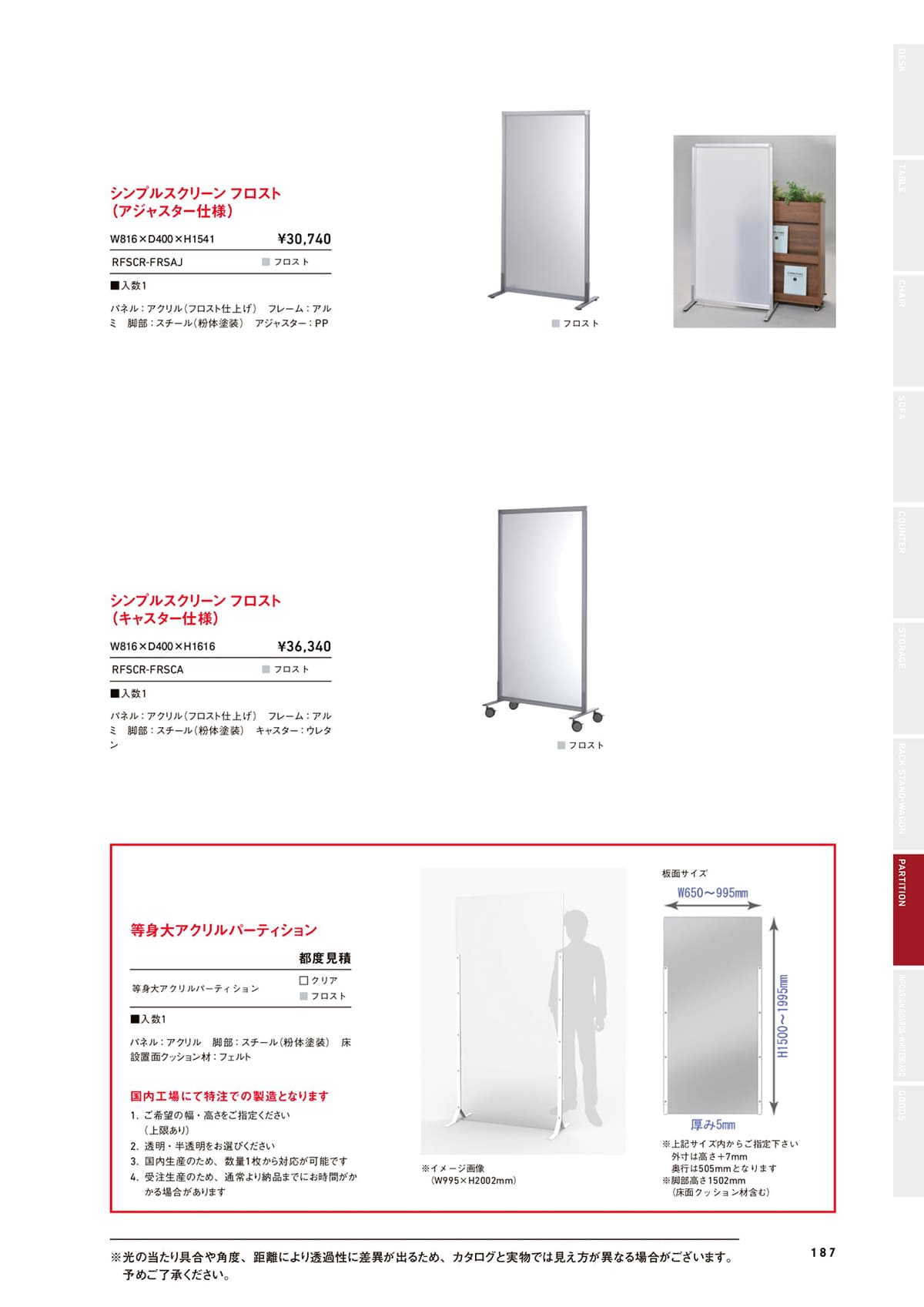 アールエフヤマカワ（R.F.YAMAKAWA）カタログ P186 P187