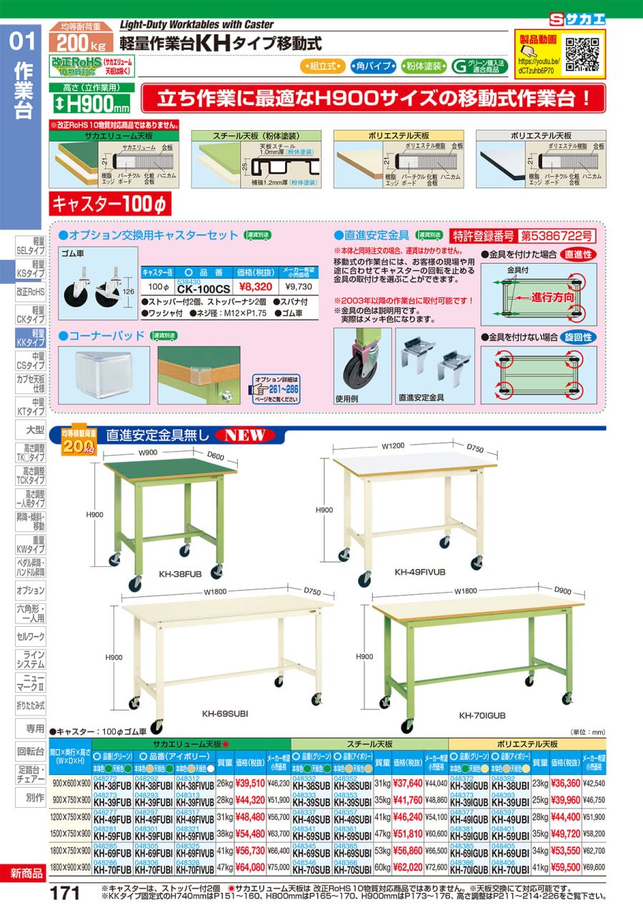 サカエ SAKAE・総合カタログ 2023年 最新版 P171 P172