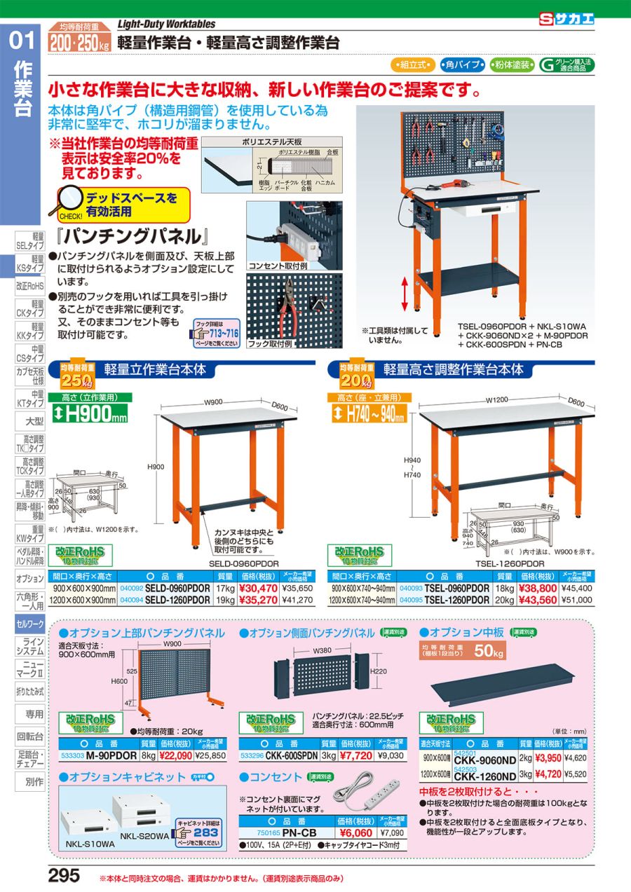 サカエ SAKAE・総合カタログ 2023年 最新版 P295 P296