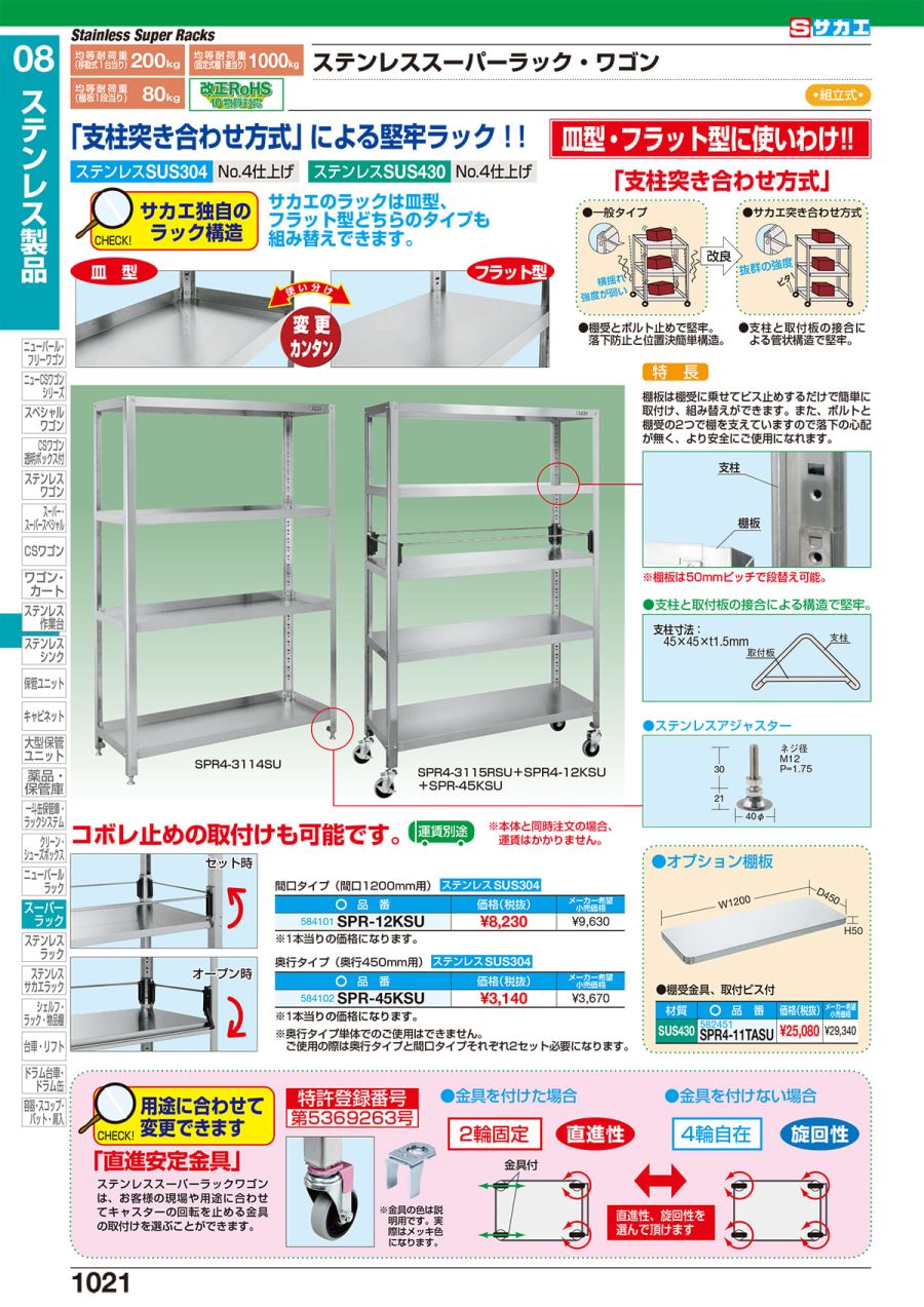 サカエ SAKAE・総合カタログ 2023年 最新版 P1021 P1022