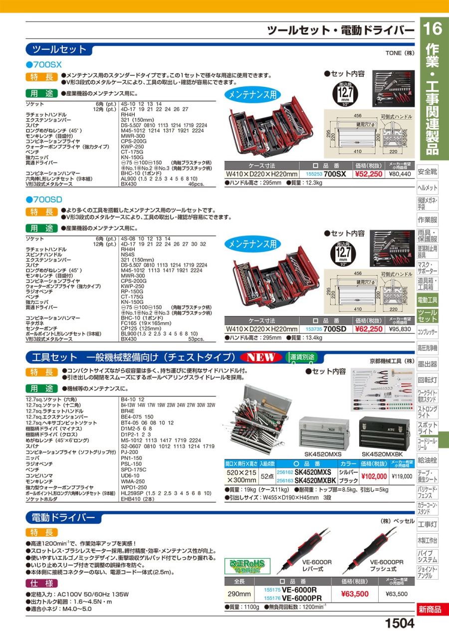 サカエ SAKAE・総合カタログ 2023年 最新版 P1503 P1504