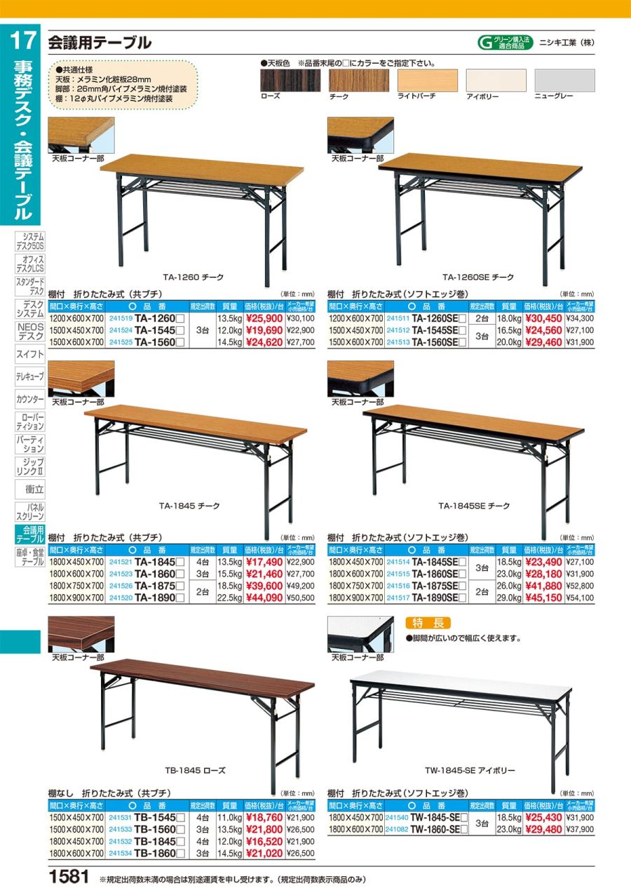 サカエ SAKAE・総合カタログ 2023年 最新版 P1581 P1582