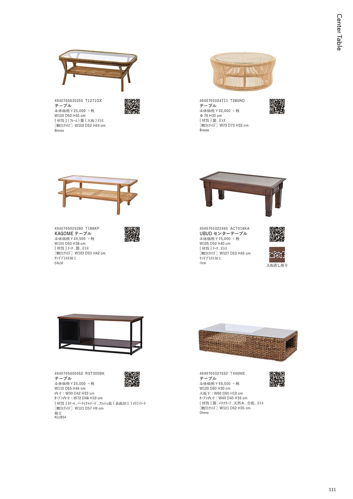 サンフラワーラタン カタログ【HUSTNET】 P110 P111